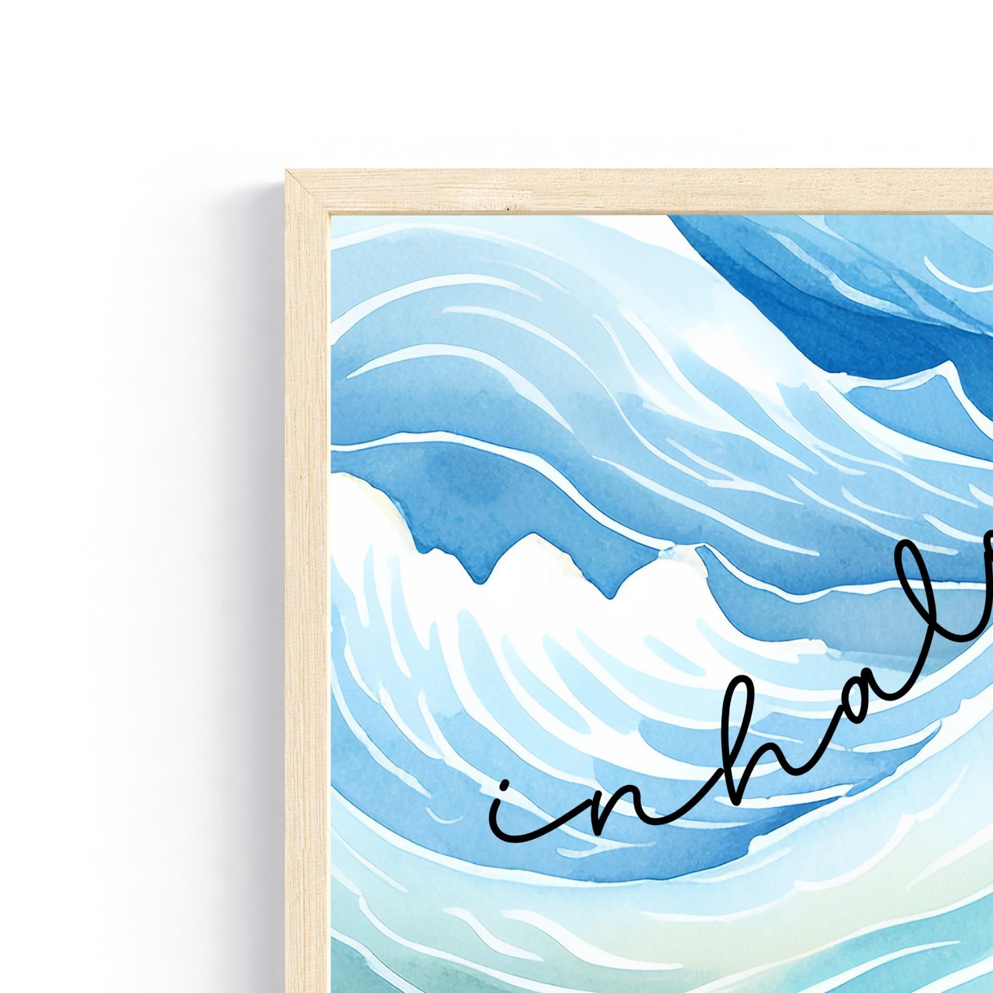 Inhale Exhale Poster Set: Mindfulness Wall Art (digital Download) - Etsy