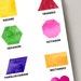 Watercolor Shapes Poster: 2D Educational Print (digital Download) - Etsy