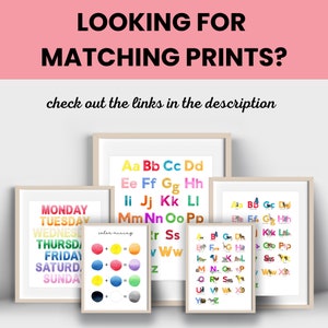 Watercolor Rainbow Months of the Year Poster, Homeschool Printable ...