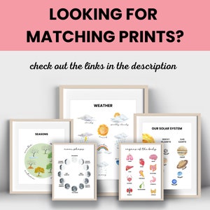 Telling Time + Days of the Week - Set of 2 Watercolor Posters ...