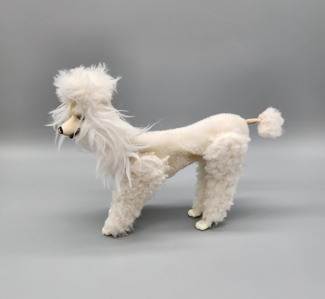 Vintage Barbie White Poodle Prince Dog Posable Vinyl Head & Feet Figure ...