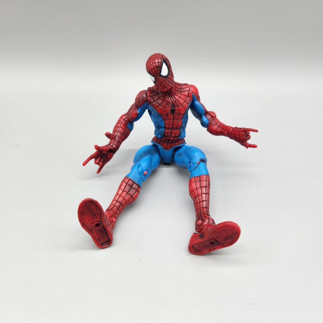 Spider-man Marvel Poseable Action Figure 6” Toy Biz 2002 Vintage Comics ...