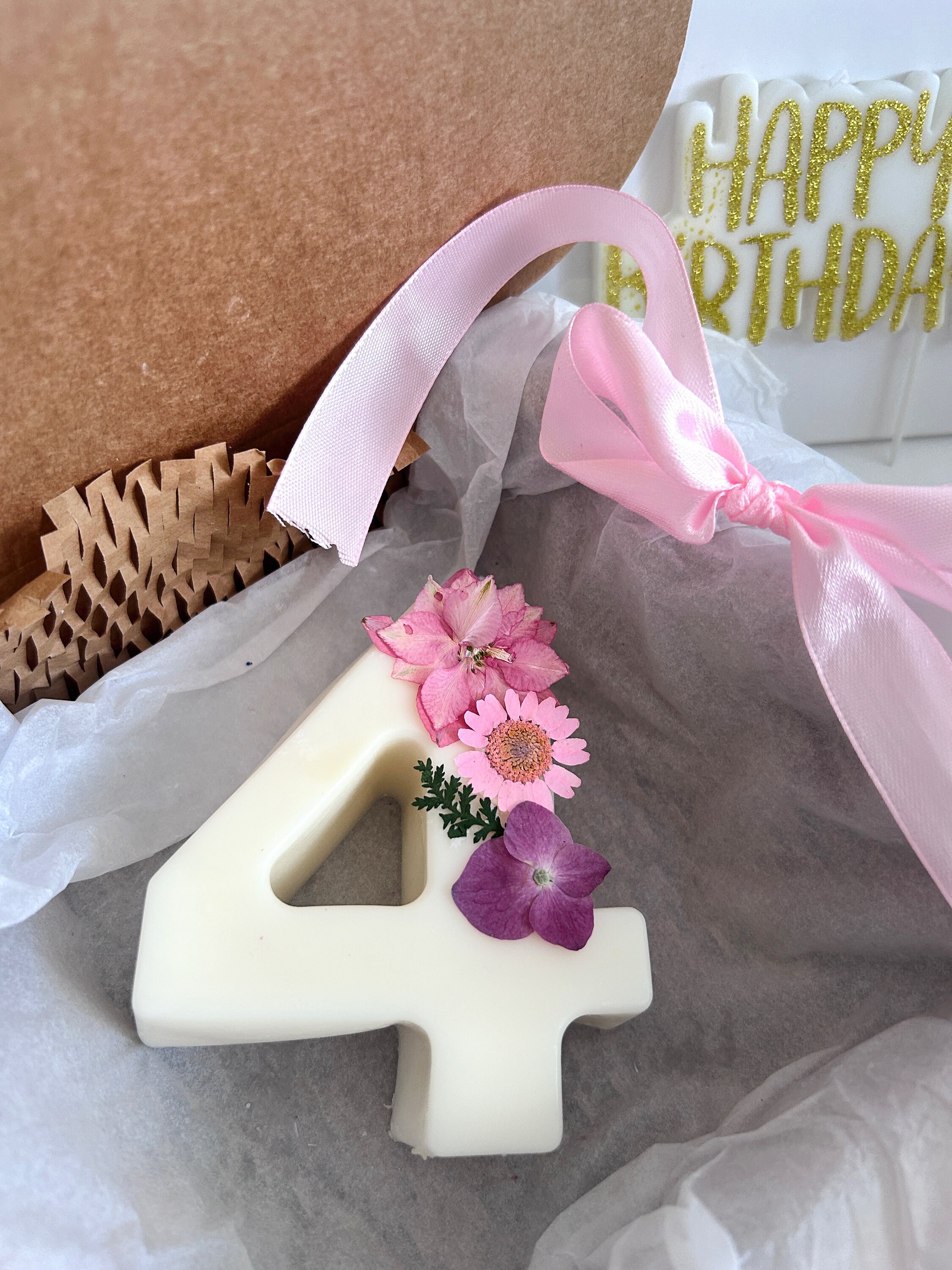 Personalised Birthday Numbers | Soy Wax Candles | Cake Topper | 1st ...