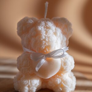 Handmade Teddy Bear Soy Wax Candle: Scented Gift Candle - Etsy