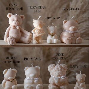 Handmade Teddy Bear Soy Wax Candle: Scented Gift Candle - Etsy