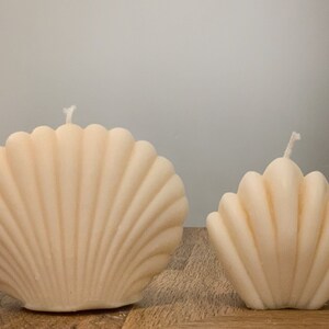 Large Shell Candle Decorative Candle Handmade Vegan Soy Wax Home Decor ...