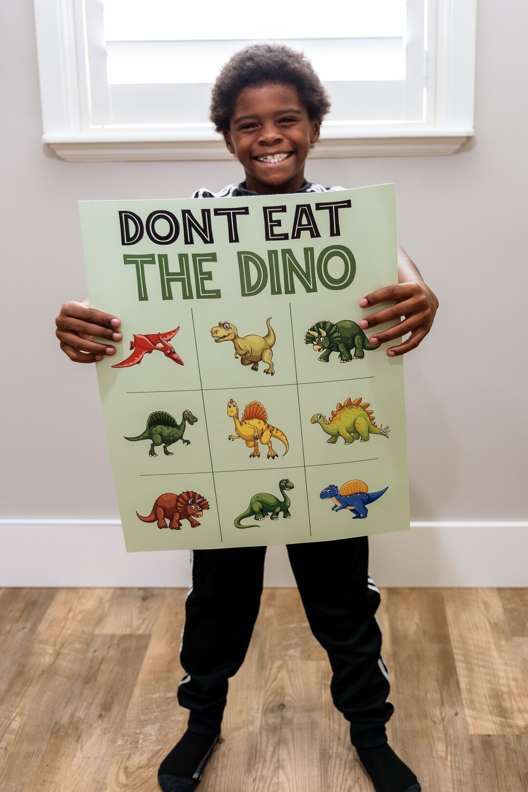 Dinosaur Birthday Party Game - Don't Eat the Dino! Party Game Board for ...