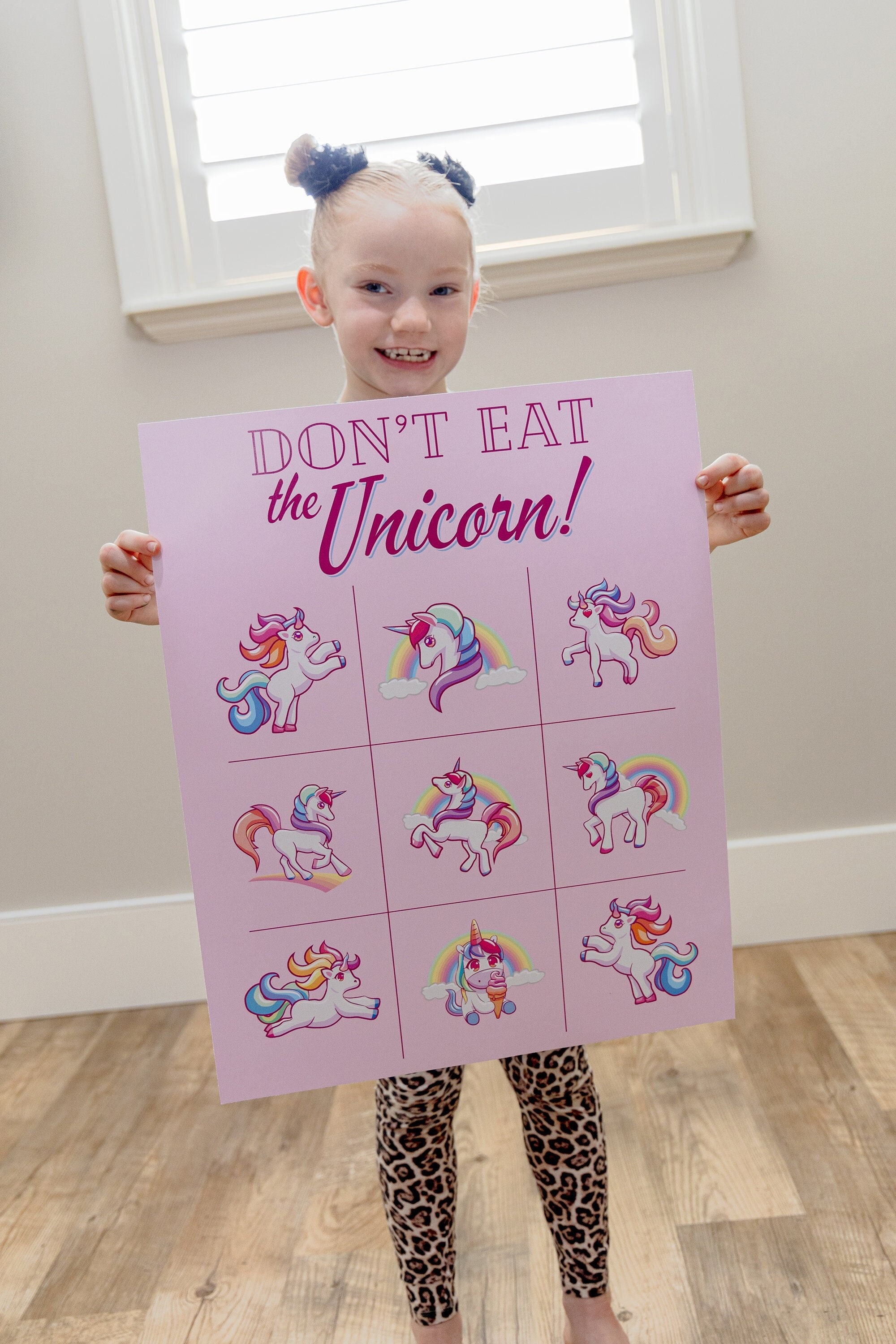 Unicorn Birthday Party Game: Don't Eat the Unicorn! (16x20 PDF Digital ...