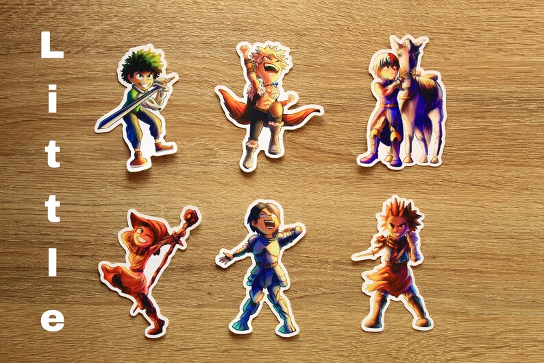 AU Fantasy Sticker/stickers Bakugo Deku Shoto Ochaco - Etsy