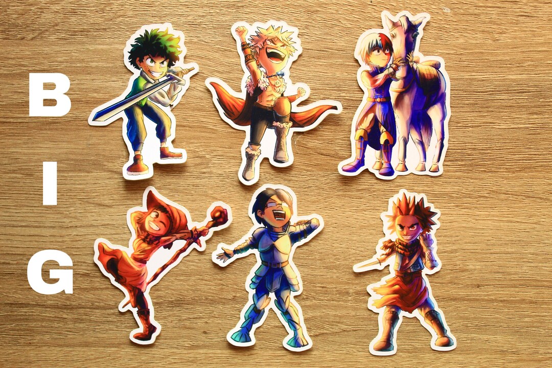 AU Fantasy Sticker/stickers Bakugo Deku Shoto Ochaco - Etsy