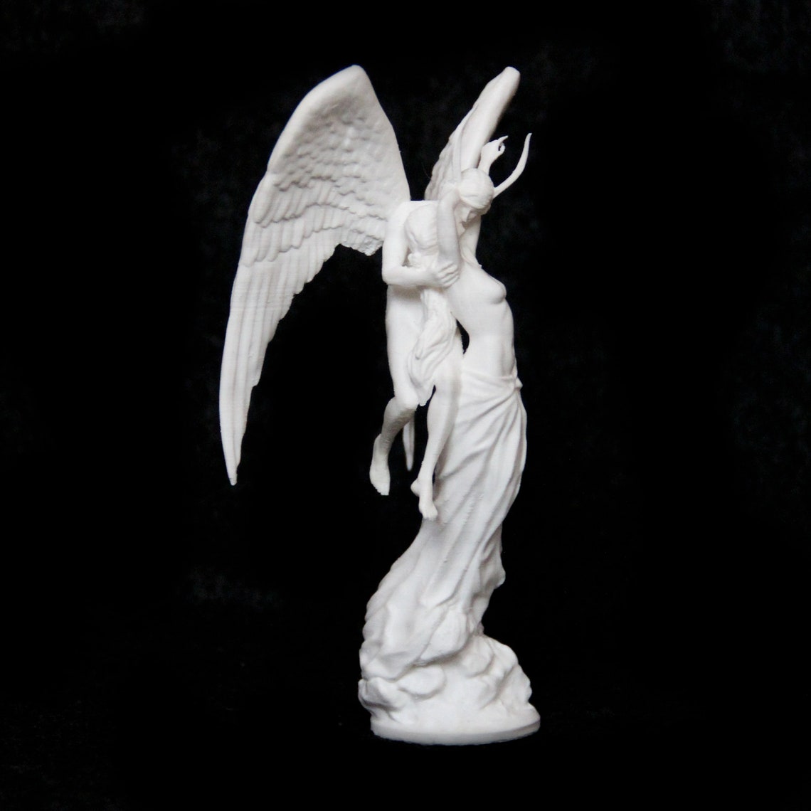 Angel and Evil Statue | Baphomet Lilith Statue | Bookshelf Decor, Home ...