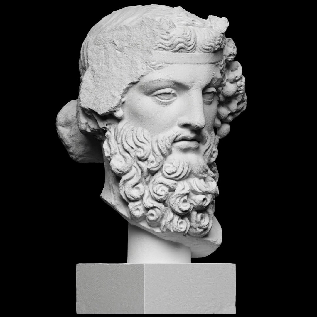 Head of Dionysus I Dionysus Bust I Greek I 3D Printed Sculpture ...
