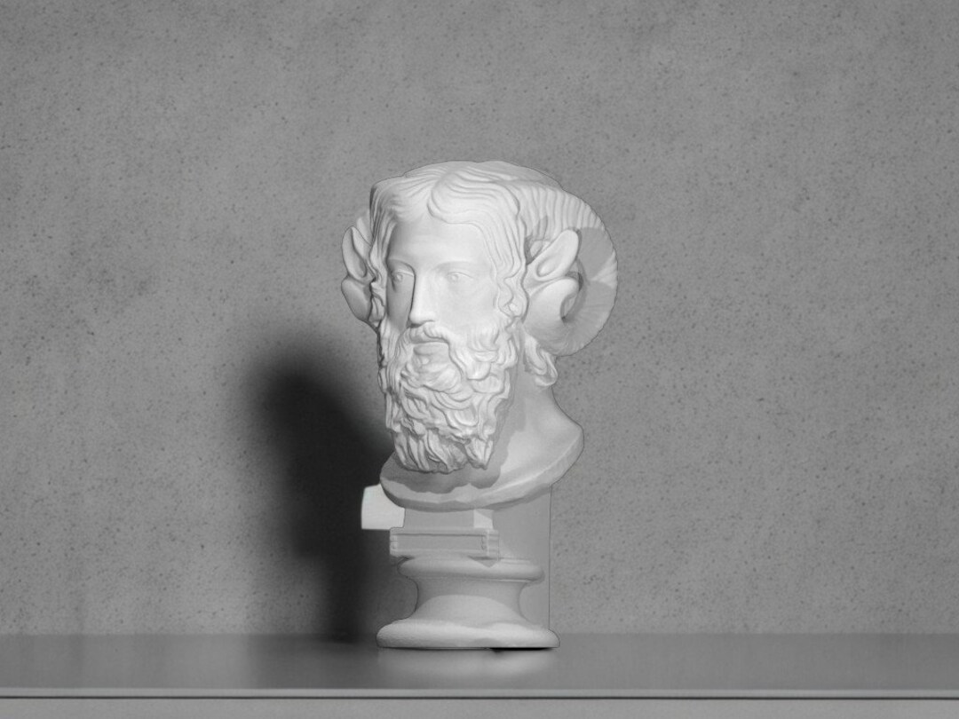 Zeus Ammon Büste Zeus Antike Statue Griechischer Gott Griechische ...