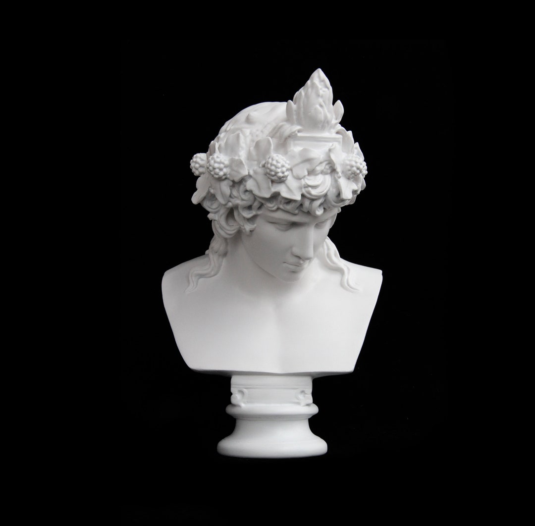 Dionysus Bust, Greek, Wine God, Shelf Decor, Home Decor, Desk ...