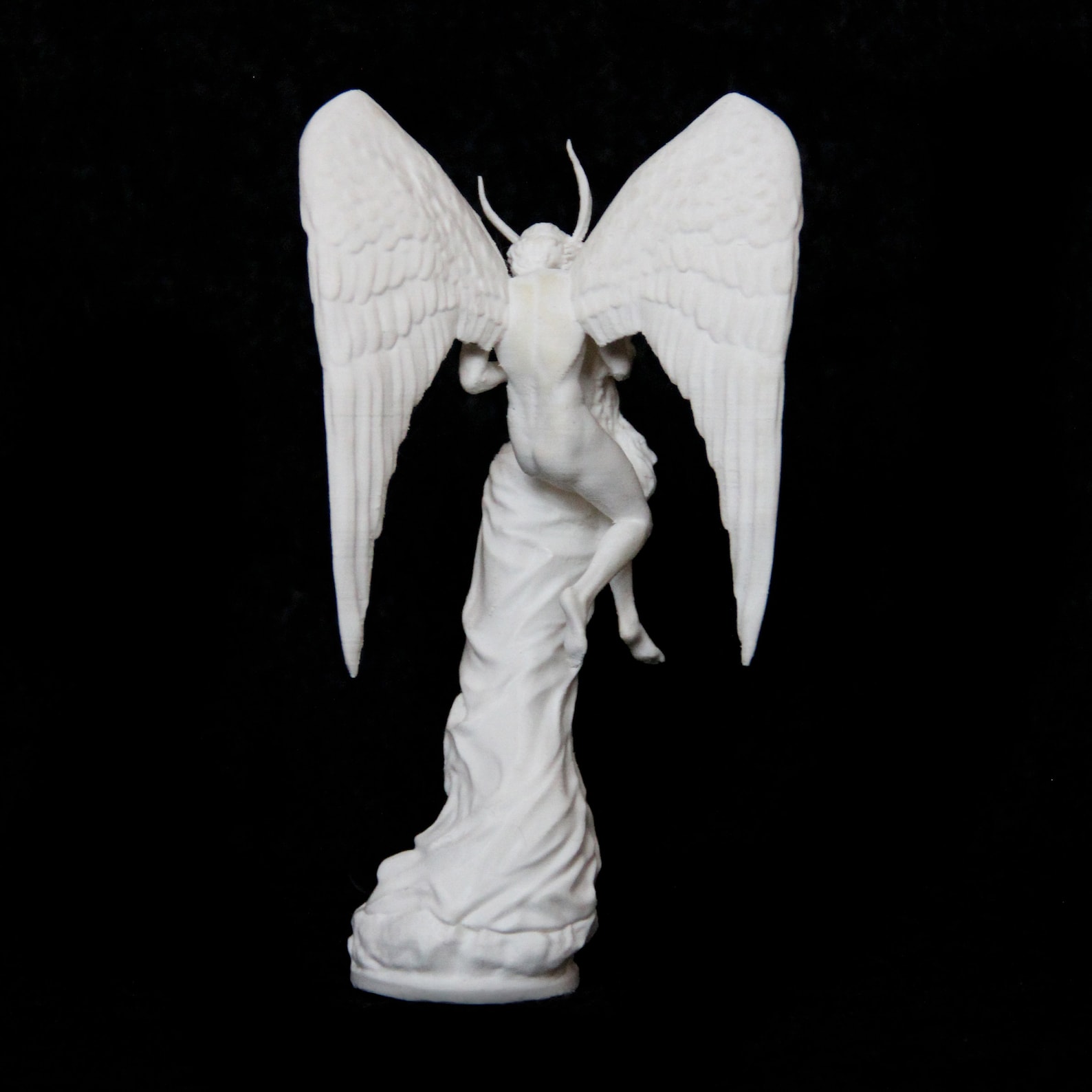 Angel and Evil Statue | Baphomet Lilith Statue | Bookshelf Decor, Home ...