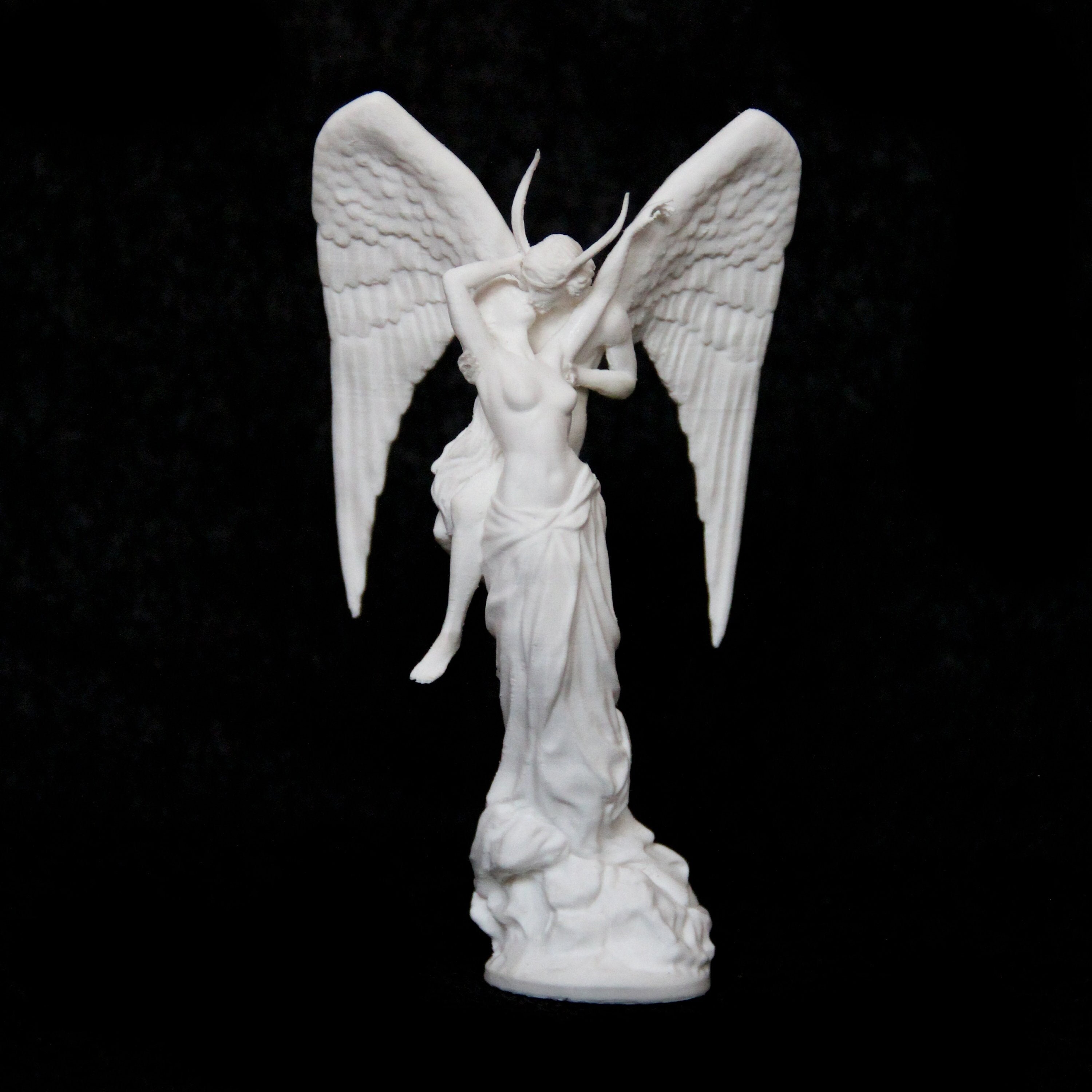 Angel and Evil Statue | Baphomet Lilith Statue | Bookshelf Decor, Home ...