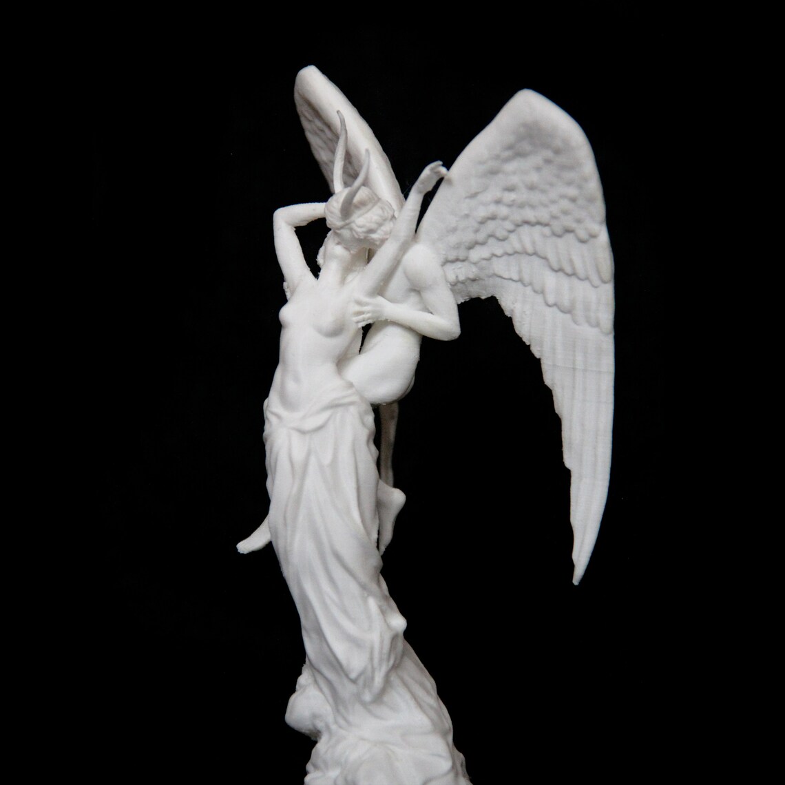 Angel and Evil Statue | Baphomet Lilith Statue | Bookshelf Decor, Home ...