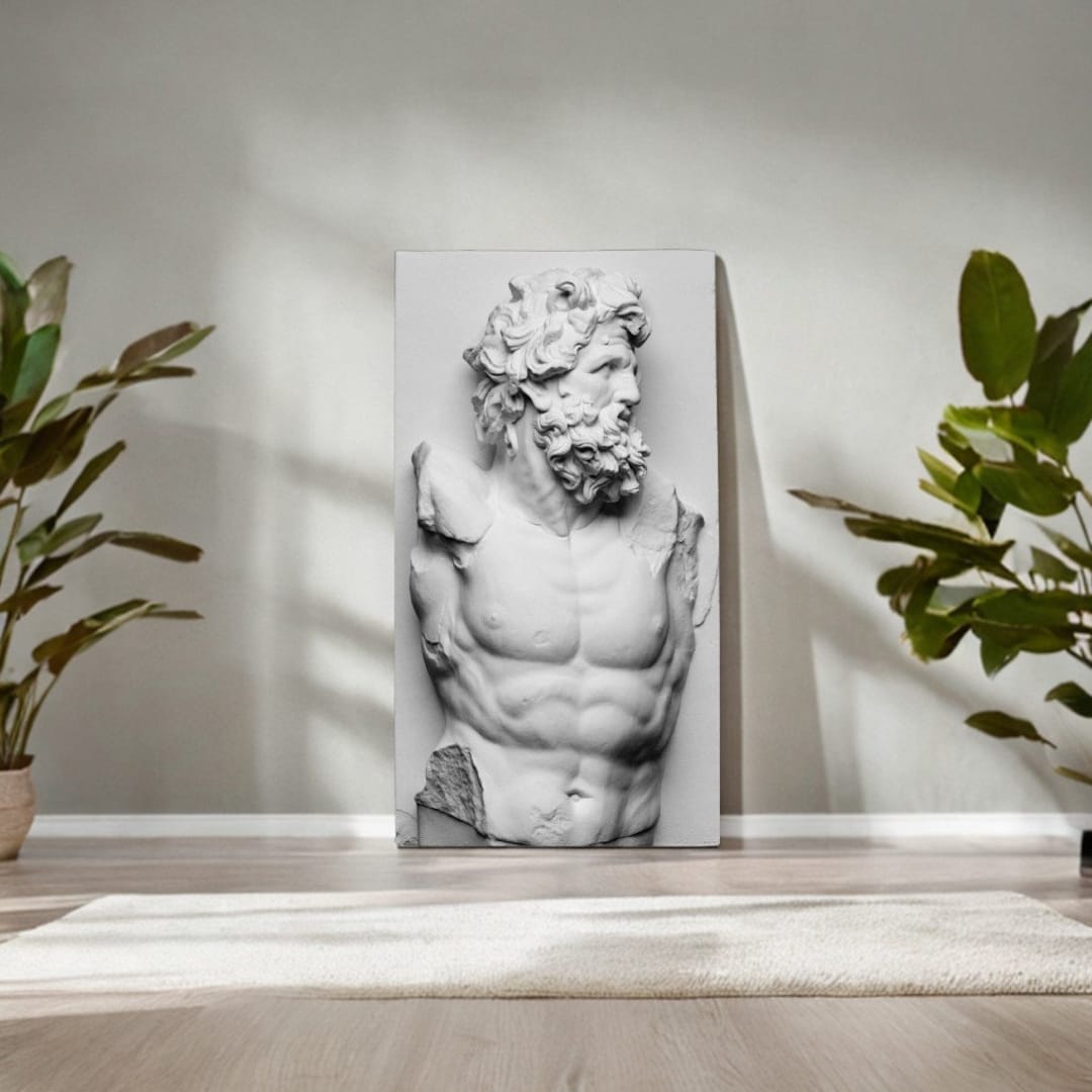 Klytios Wall Statue, 38 Cm, Clytius Statue, Greek Mythology Figurine ...