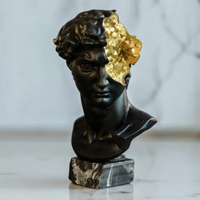 David Bust, 38 Cm, Modern Sculpture, Michaelangelo Bust, Ancient ...