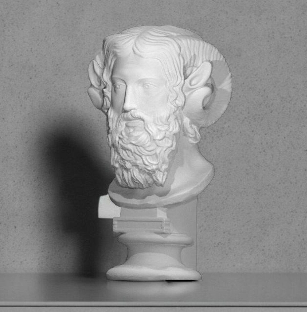 Zeus Bust | 38 Cm | Zeus Ammon Bust | Zeus | Ancient Statue | Greek God ...
