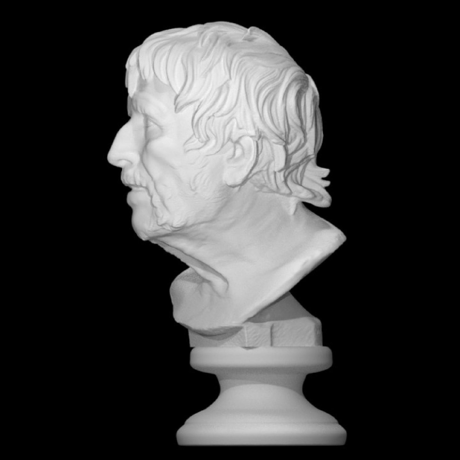 Seneca Bust, 38 Cm, Pseudo-seneca, Portrait of Hesiod, Seneca, Hesiod ...