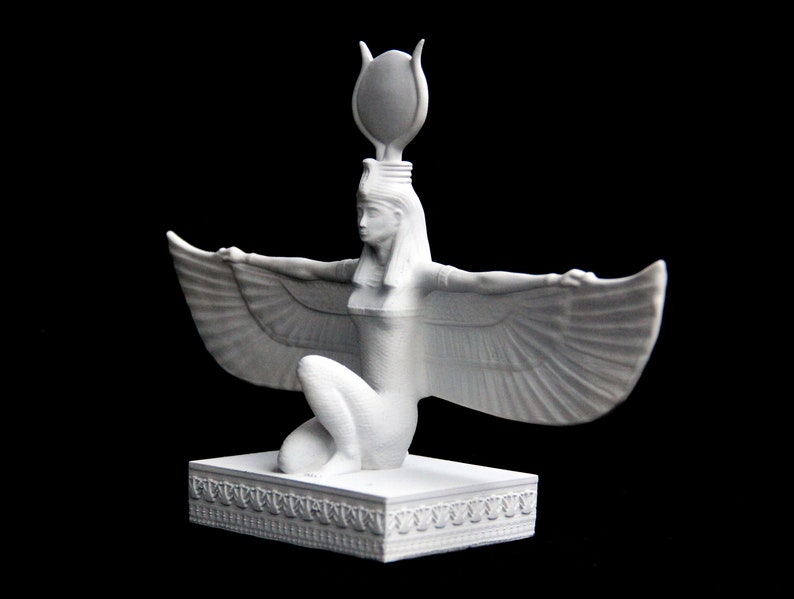 Isis Statue, Egyptian Goddess Statue, Egyptian Sculpture, 3D Printed ...