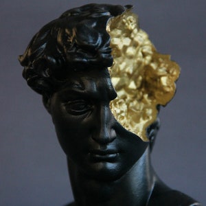 David Bust, 38 Cm, Modern Sculpture, Michaelangelo Bust, Ancient ...
