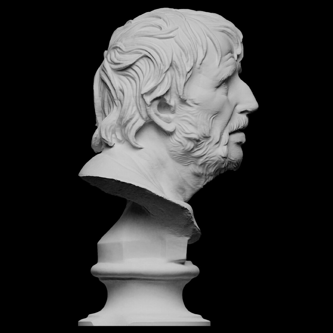 Seneca Bust, 38 Cm, Pseudo-seneca, Portrait of Hesiod, Seneca, Hesiod ...