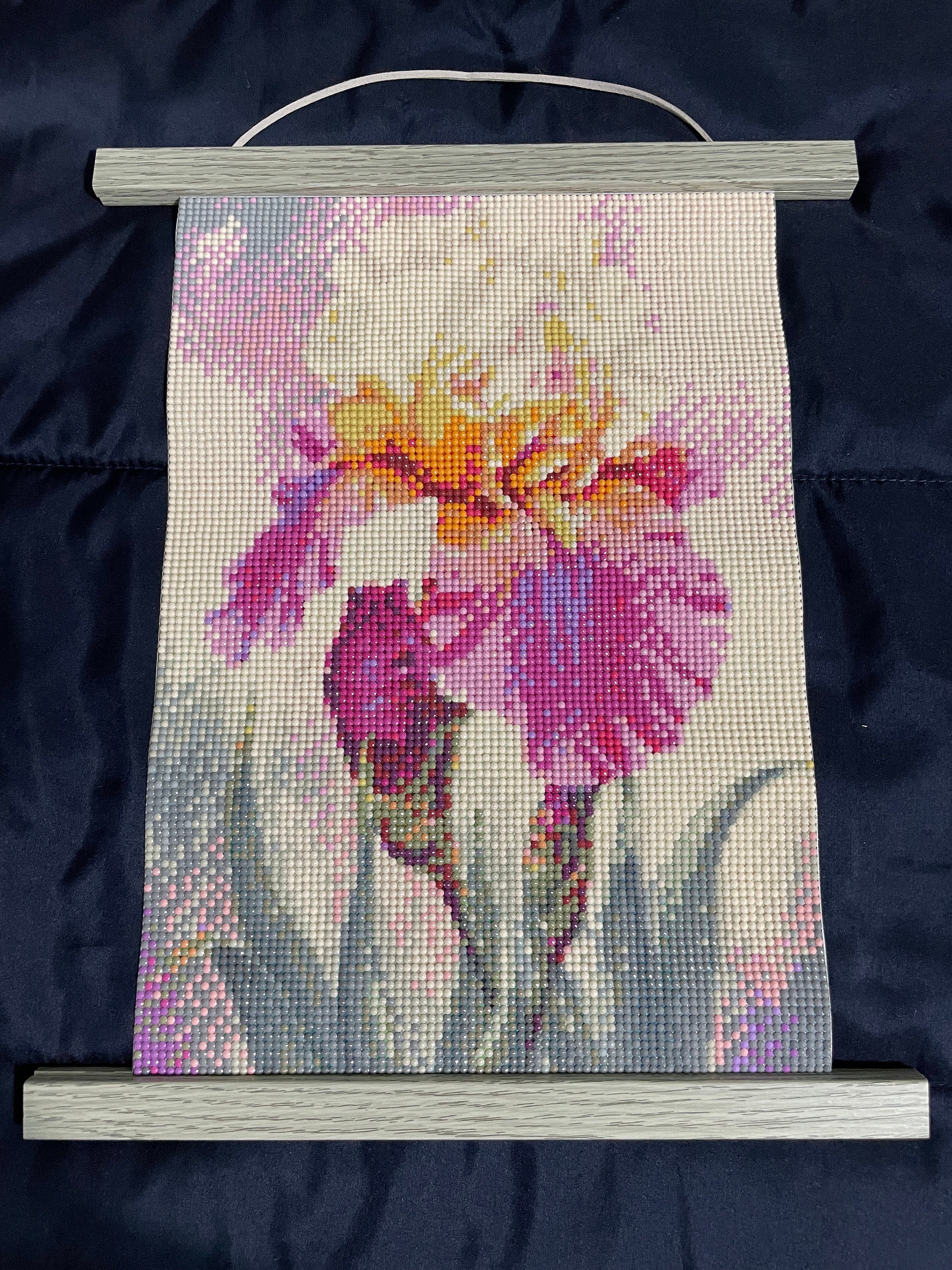 Beautiful Framed Iris Diamond Art/ Flower Diamond Art/ Iris 5D - Etsy