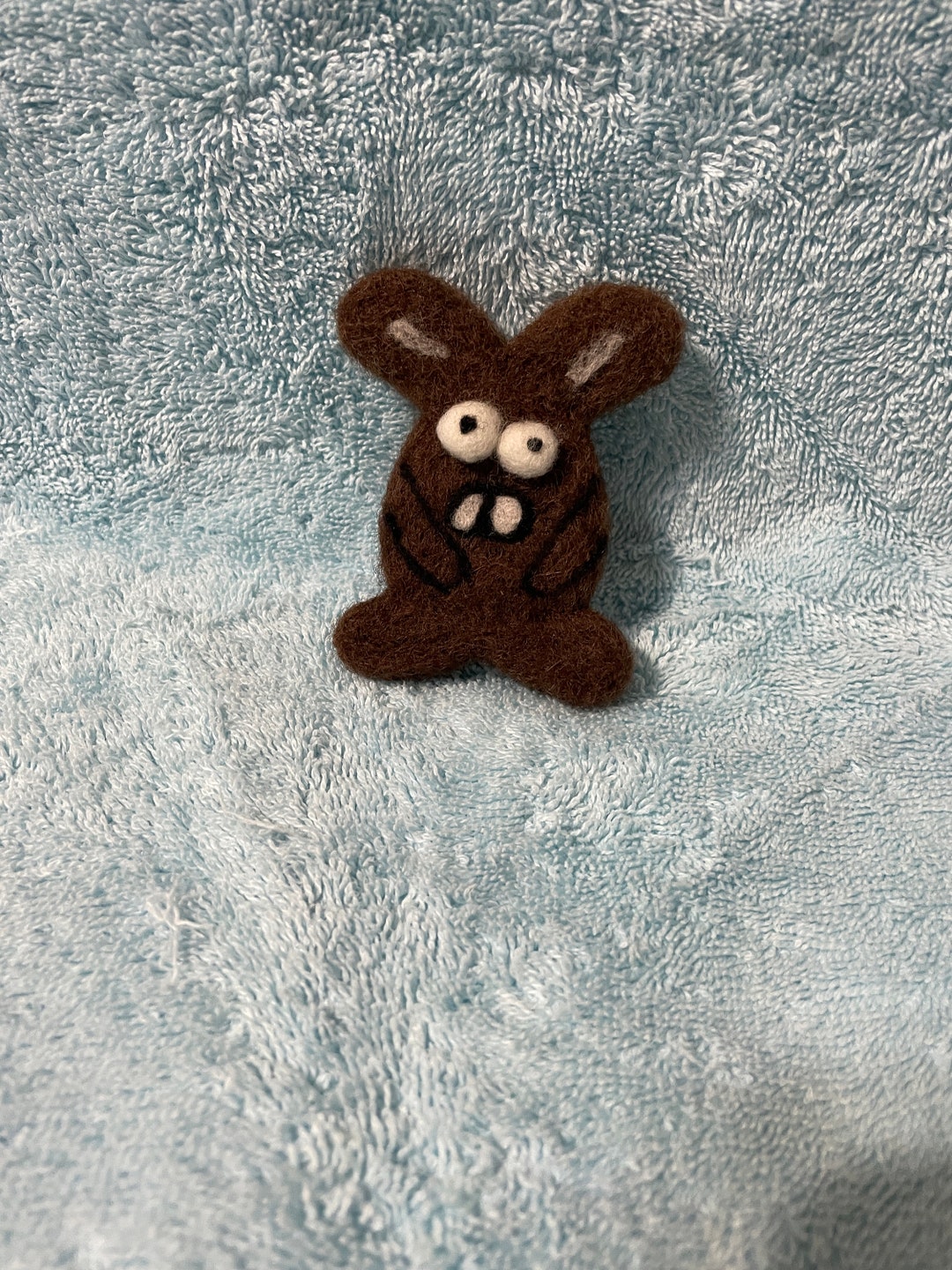 Set of 2 Wool Rabbit Magnets/ Needle Felted Rabbit Magnets/ Handmade ...