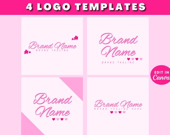 Pink Cursive Logo - Etsy