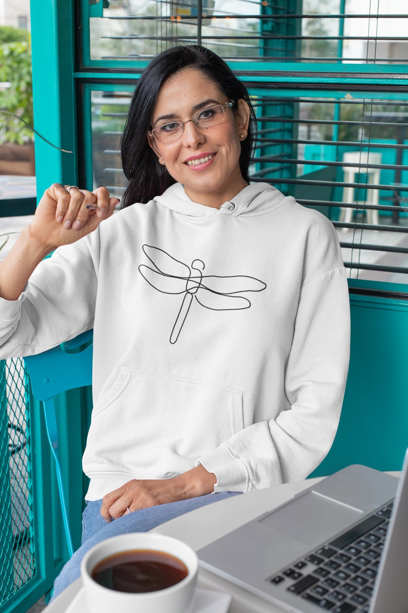 Single Line Dragonfly Drawing - Tattoo - SVG - PNG - PDF - Graphic ...