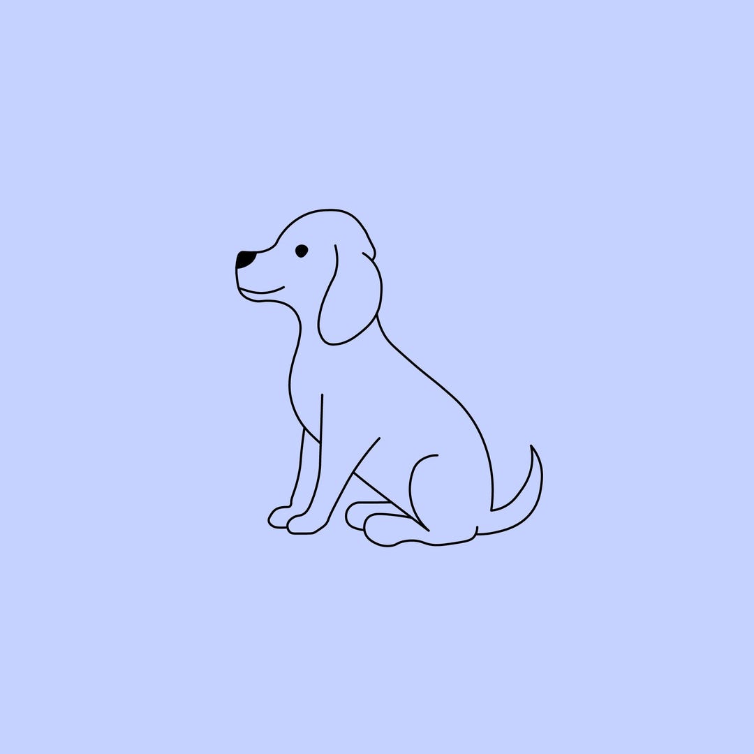 Dog Drawing Print - Tattoo Idea - SVG - PNG - PDF - Graphic Design ...