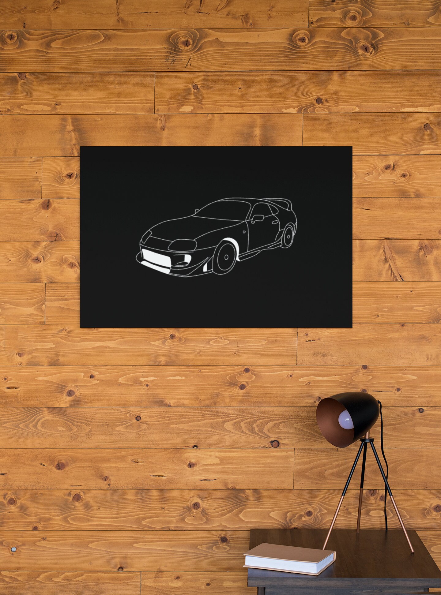 Toyota Supra MK4 3D Canvas Car Wall Art - Canvas Car - Handmade Gift ...