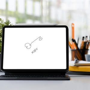 Single Line Key Drawing: Minimalist Tattoo Design (SVG, PNG, PDF) - Etsy