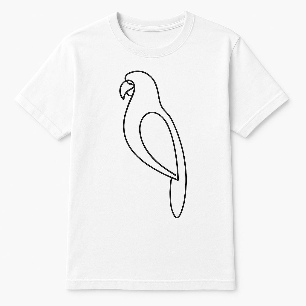 Single Line Parrot Drawing: SVG, PNG, PDF (digital Download) - Etsy