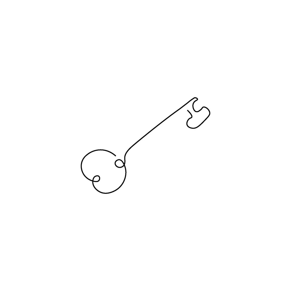 Single Line Key Drawing Tattoo SVG PNG PDF Graphic Design Vector Diy ...