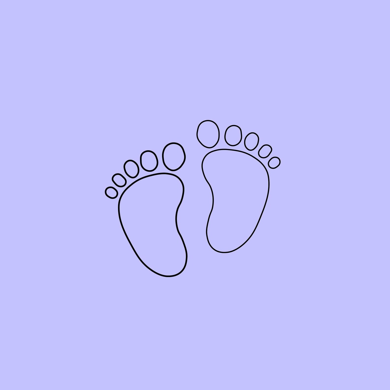 Baby Feet Outline - Tattoo Idea - SVG - PNG - PDF - Graphic Design ...