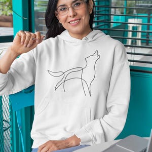 Single Line Wolf Drawing - Tattoo Idea - SVG - PNG - PDF - Graphic ...