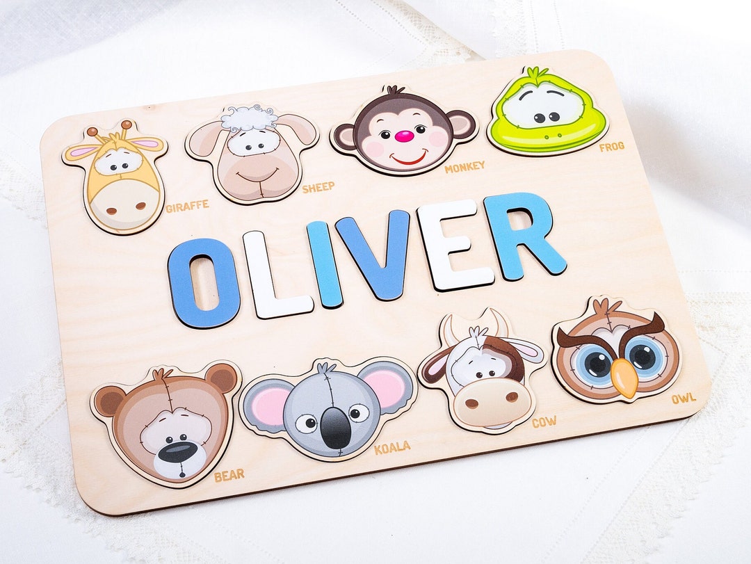Personalized Name Puzzle, Custom Name Puzzle, First Birthday Gift ...
