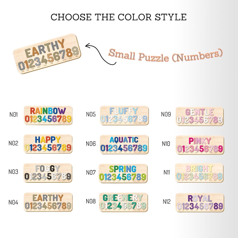 Personalized Name Puzzle: Montessori Wooden Toy, Baby Sensory Board - Etsy