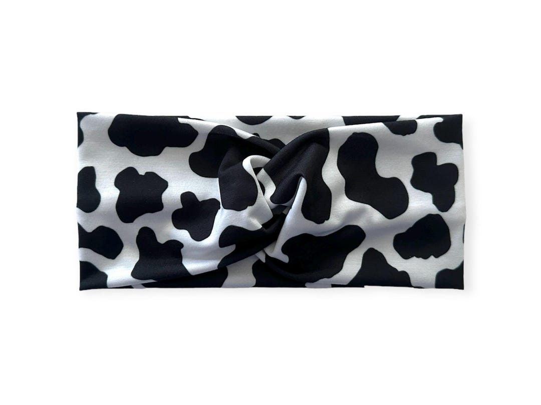 Cow Print Headband | Farm Headband | Cow Headband | Revelry Headband Co ...