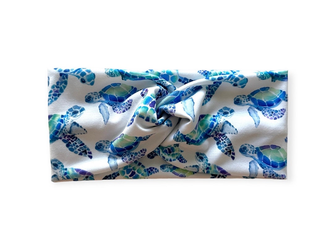 Sea Turtle Headband | Ocean Life Headband | Stretch Headband | Headband ...