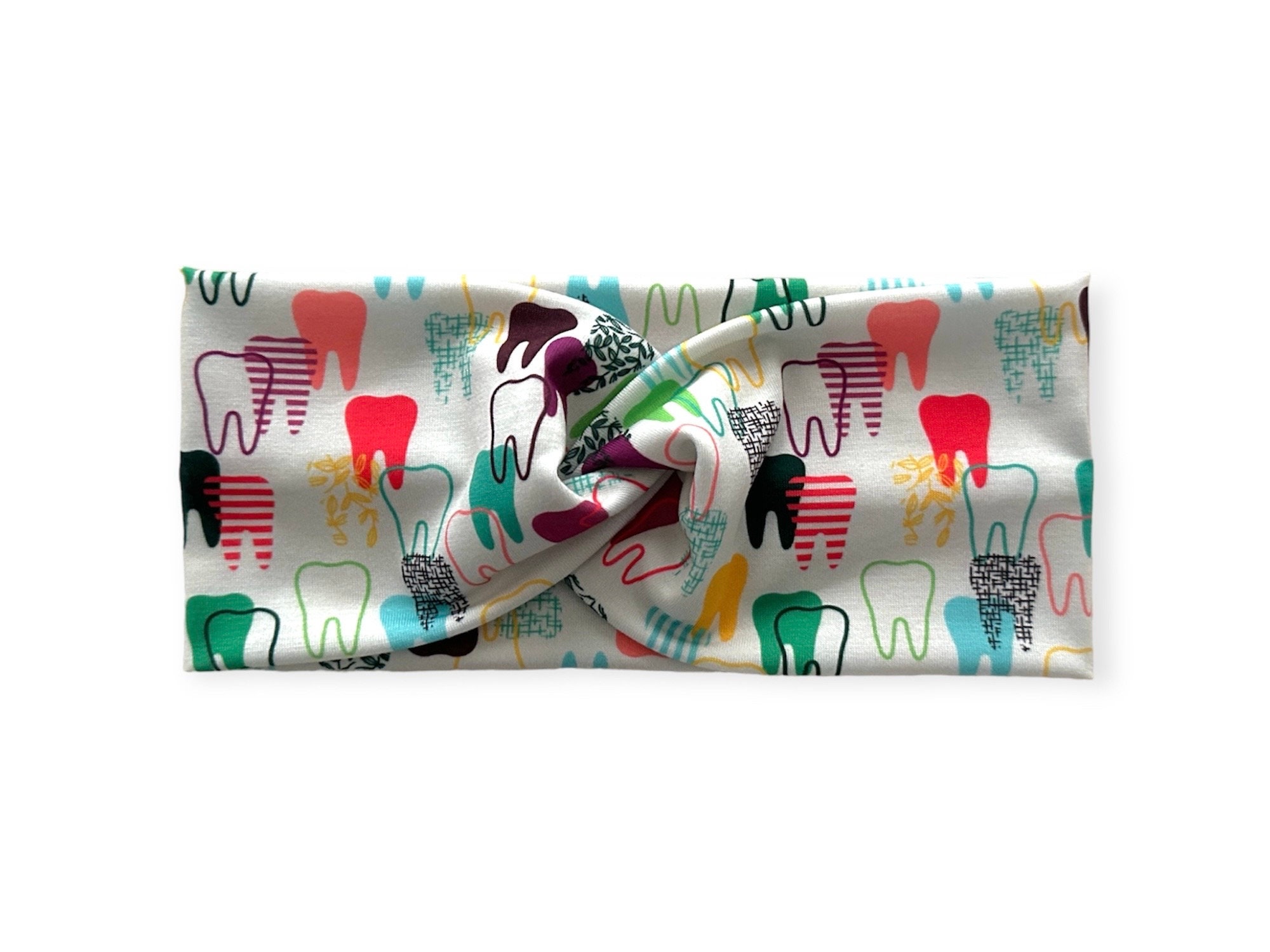 Small Mod Teeth Headband | Dentist Headband | Stretch Headband ...