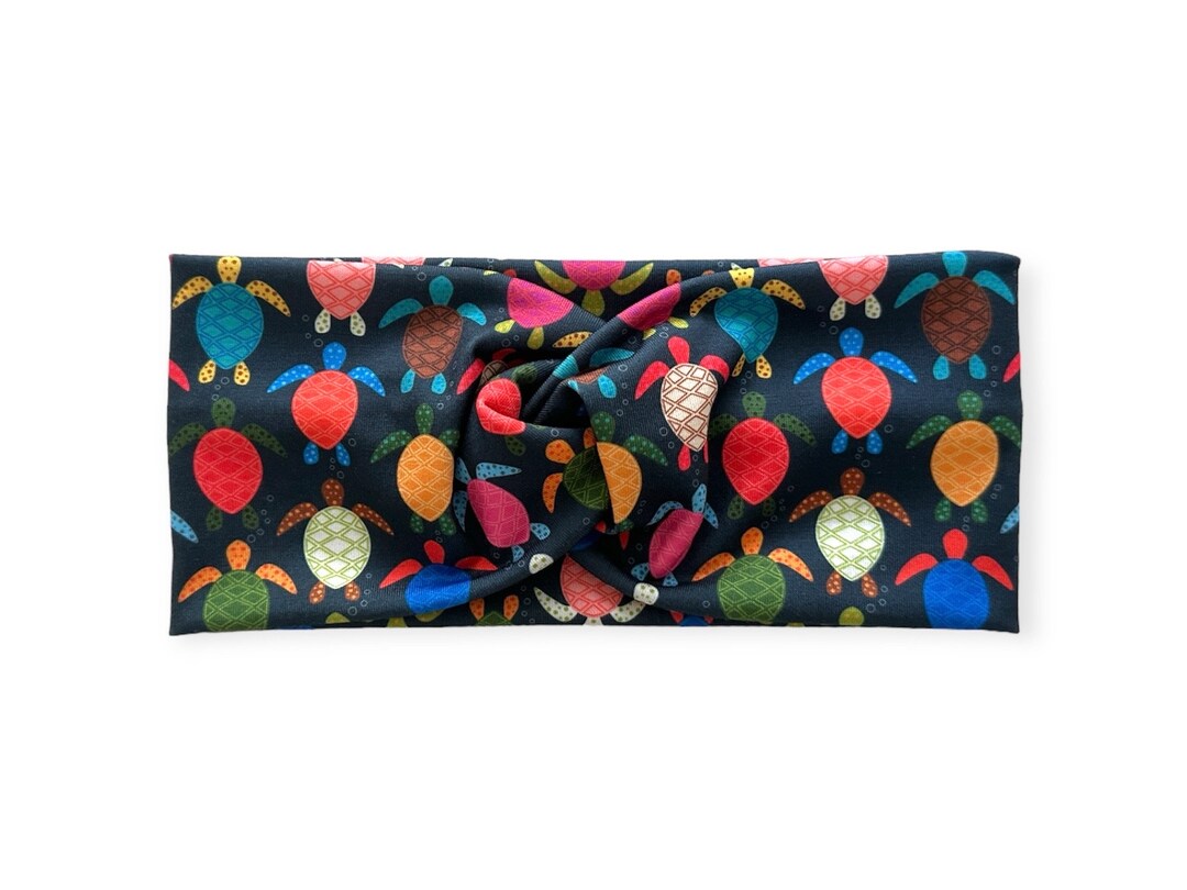 Sea Turtle Headband: Colorful Ocean Life Stretch Headband - Etsy
