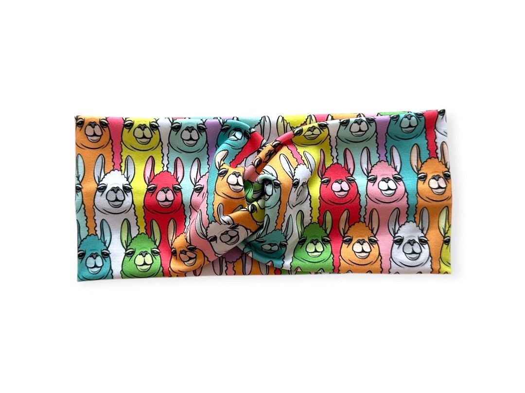Llama Print Stretch Headband: Women's Animal Headband - Etsy