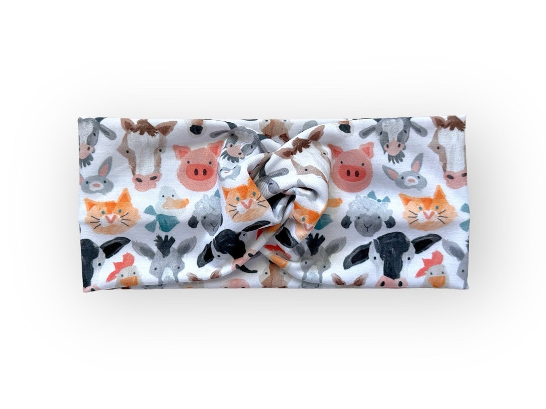 Farm Animals Headband | Stretch Headband | Headband for Women | Revelry ...