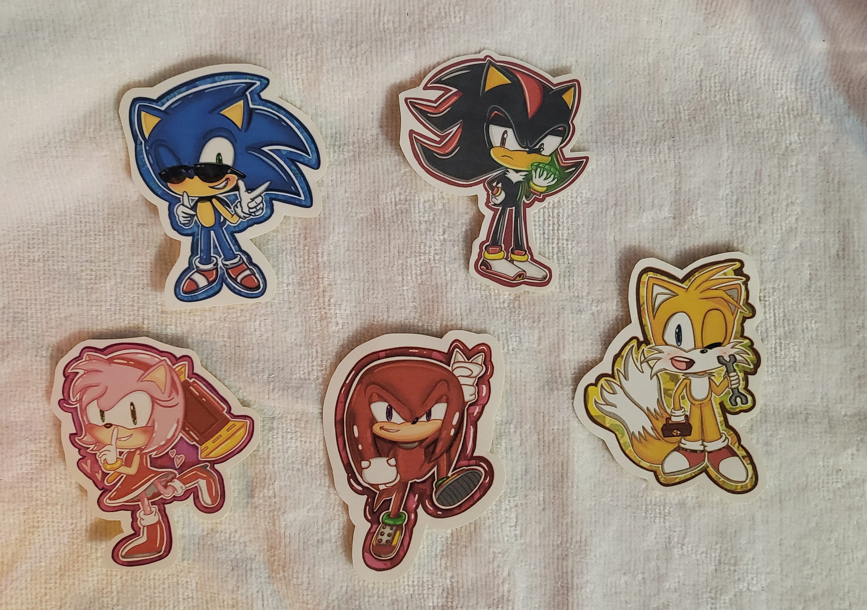 Sonic, Tails, Knuckles, Amy, Shadow Chibi Stickers - Etsy