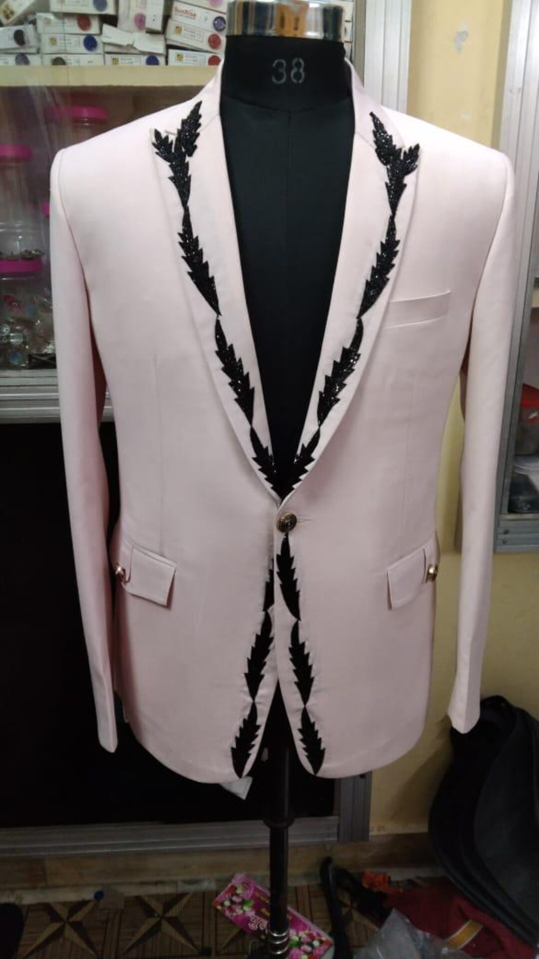 Men Blue Suit, Wedding 3 Piece Suits, Slim Fit 2 Button Party Wear Prom ...