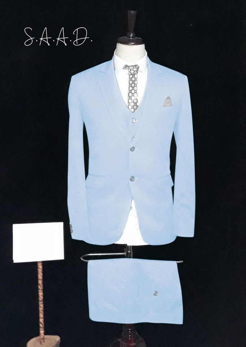 Man Rust Wedding Suit Party Wear Groom Wear Wedding Suit 3 Piece Orange ...